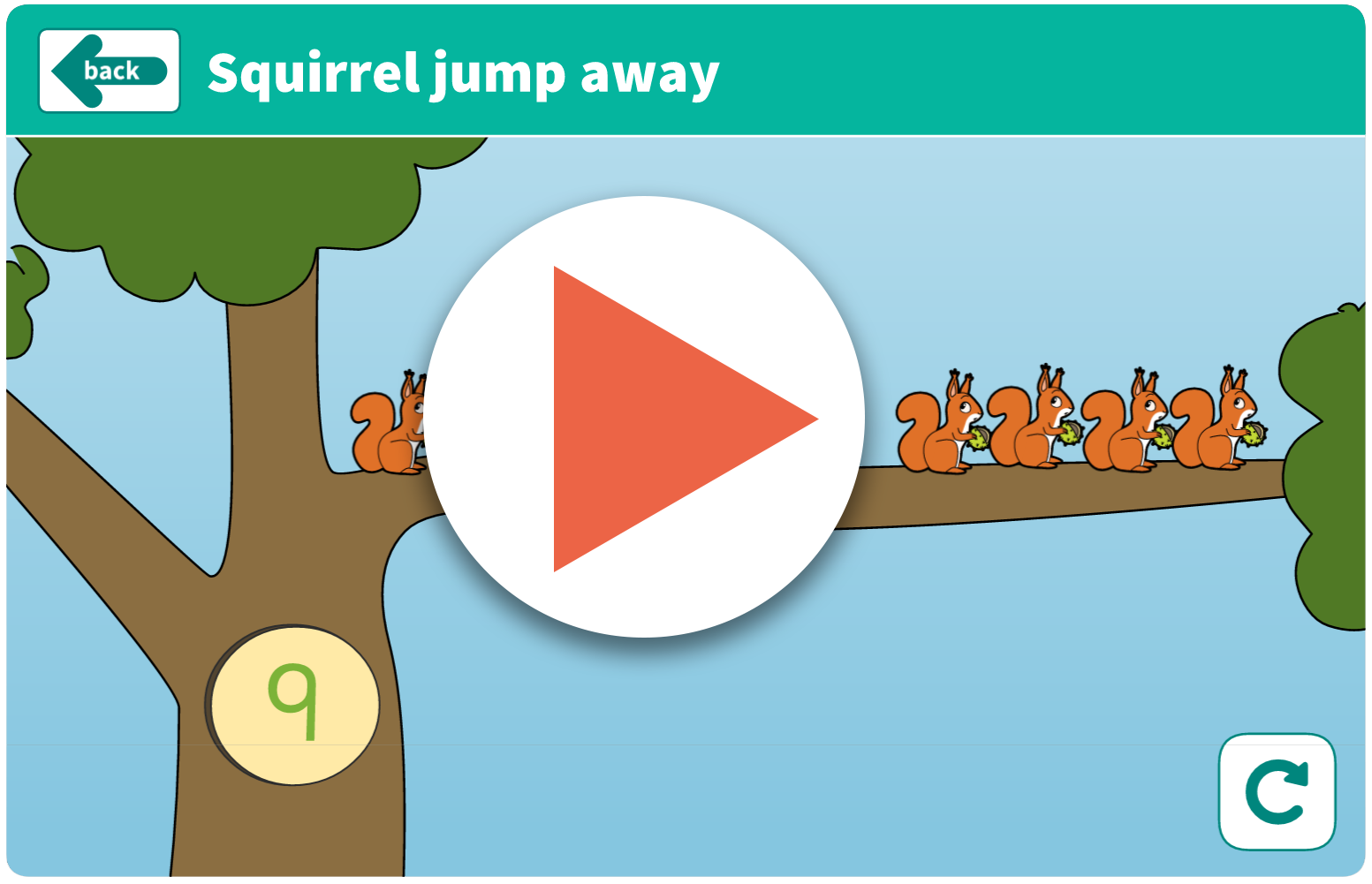 Subtraction to 10 - Squirrel Jump Away Interactive Tool - EYFS Number ...
